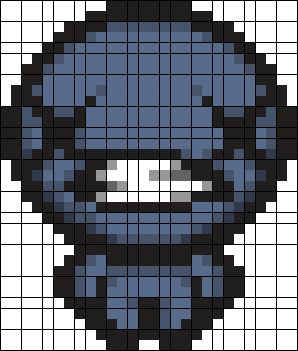 Blue Baby / ??? (TBOI) Perler Bead Pattern | Bead Sprites | Misc Fuse ...