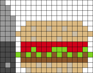 Murburger Perler Bead Pattern | Bead Sprites | Misc Fuse Bead Patterns