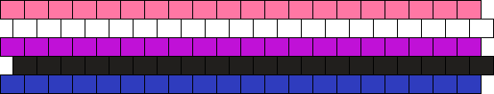 Genderfluid Cuff Bead Pattern | Peyote Bead Patterns | Misc Bead Patterns