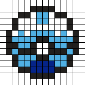 Dive Ball - Poke Ball Perler Bead Pattern | Bead Sprites | Misc Fuse ...