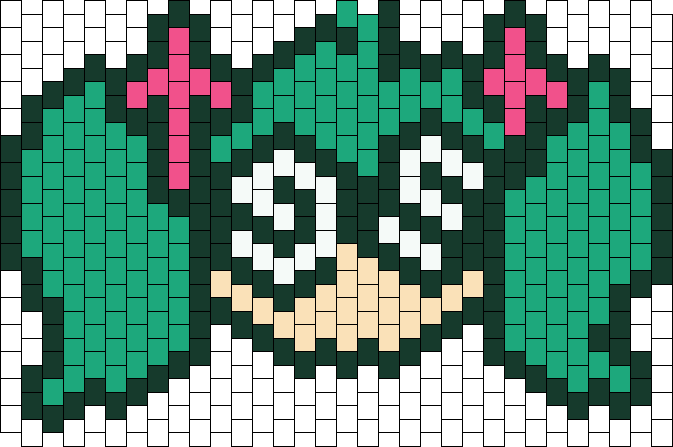 Rotten Girl Miku! Pony Bead Patterns | Misc Kandi Patterns for Kandi Cuffs