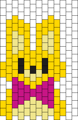 Spring Bonnie FNAF Charm Pony Bead Patterns | Misc Kandi Patterns for ...