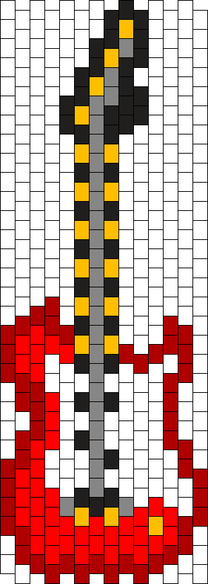 Electric Guitar Pony Bead Patterns | Misc Kandi Patterns for Kandi Cuffs