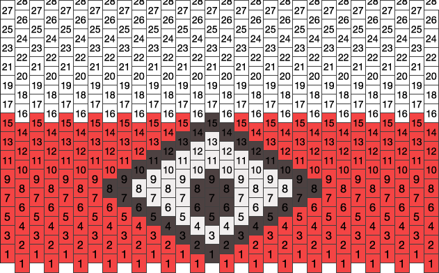Eye Cuff Pony Bead Patterns | Misc Kandi Patterns for Kandi Cuffs