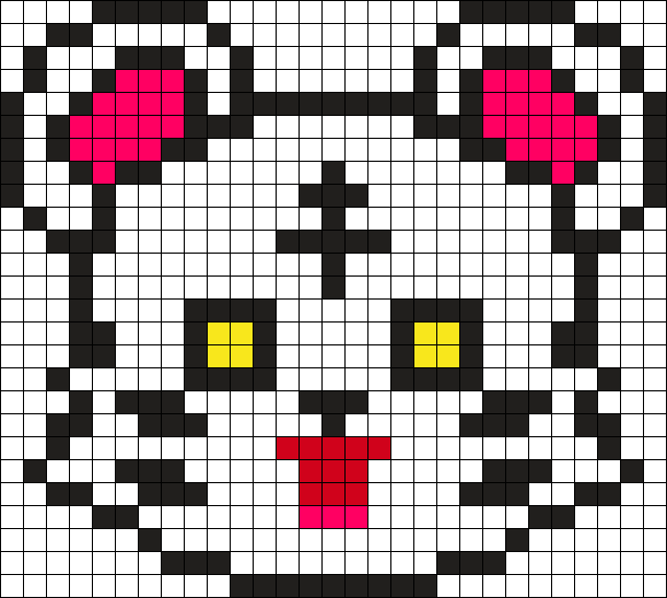 Atsushi Tiger Perler Bead Pattern | Bead Sprites | Misc Fuse Bead Patterns