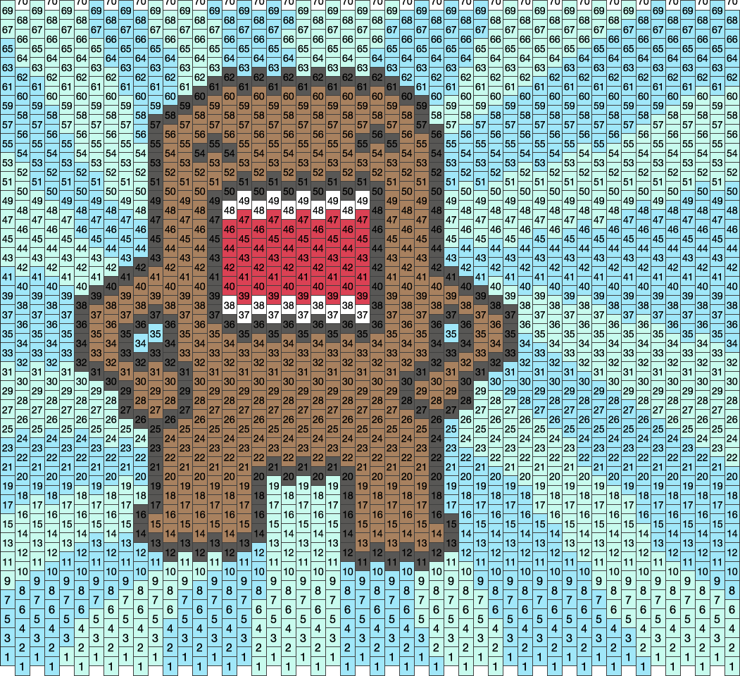 Domo Kun Pony Bead Patterns | Misc Kandi Patterns for Kandi Cuffs