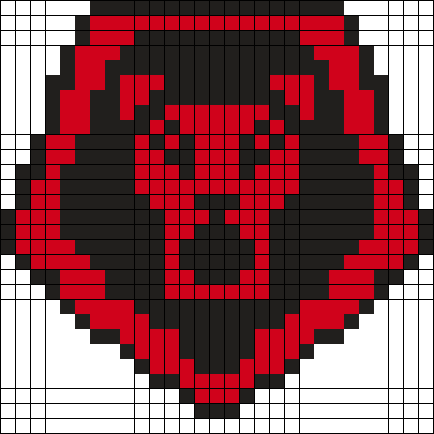 Kpop Demon Hunters Saja Boys Lion Lightstick Red X1 Perler Bead Pattern ...