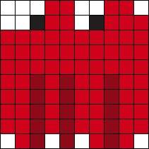 Red Guy DHMIS Perler Bead Pattern | Bead Sprites | Misc Fuse Bead Patterns