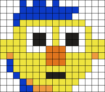 Yellow Guy DHMIS Perler Bead Pattern | Bead Sprites | Misc Fuse Bead ...