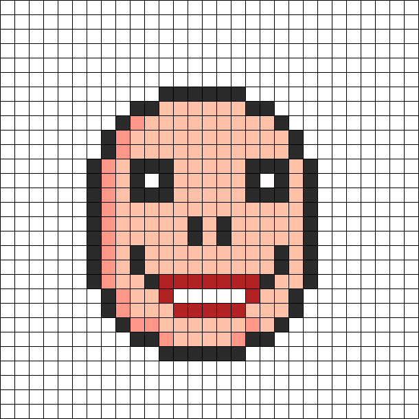 Lisa Joy Mask Perler Perler Bead Pattern | Bead Sprites | Misc Fuse ...