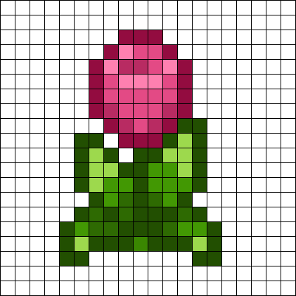 Tulip.stardew.test Perler Bead Pattern | Bead Sprites | Misc Fuse Bead ...