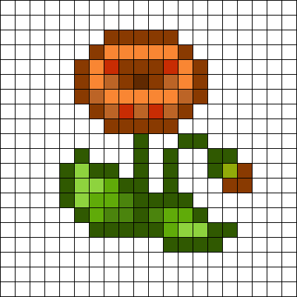 Poppy.stardew.test Perler Bead Pattern | Bead Sprites | Misc Fuse Bead ...