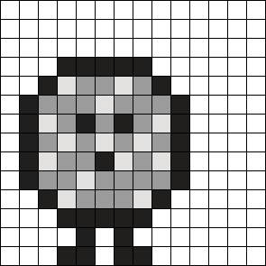 GOLF BALL Perler Bead Pattern | Bead Sprites | Misc Fuse Bead Patterns