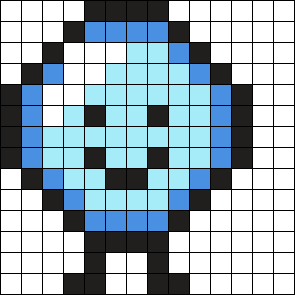 Bubble Perler Bead Pattern | Bead Sprites | Misc Fuse Bead Patterns