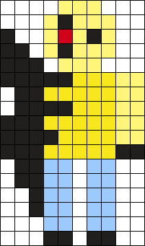 Mini John Doe | Forsaken Perler Bead Pattern | Bead Sprites | Misc Fuse ...