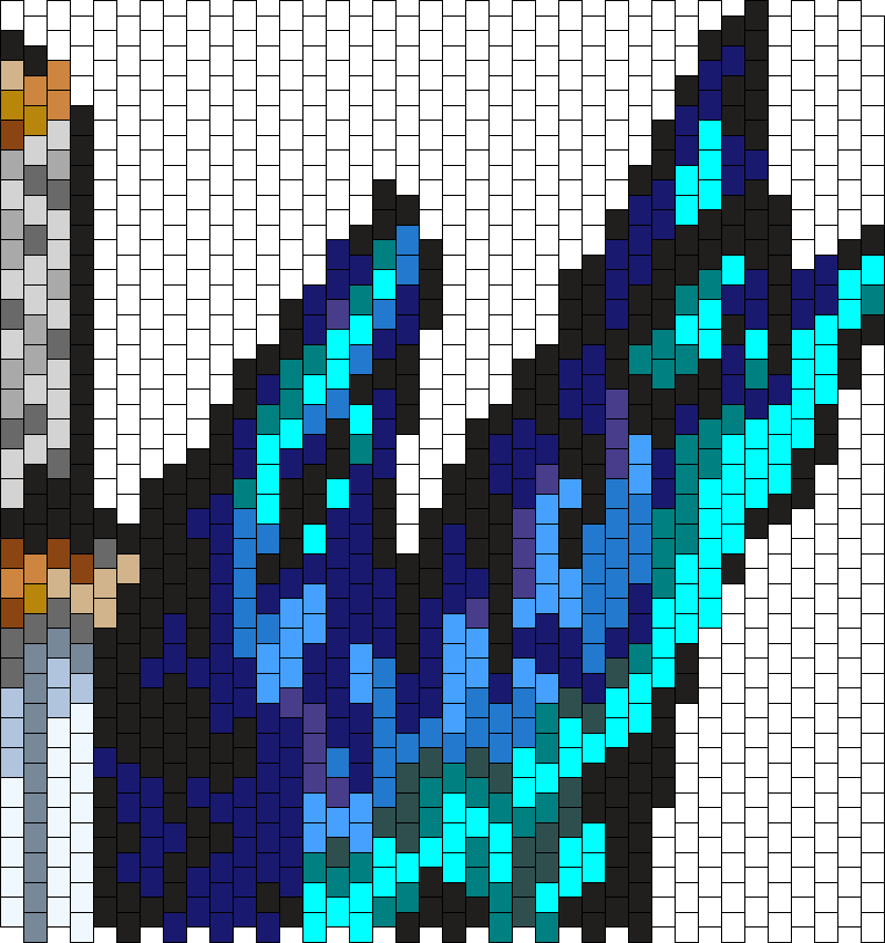 Devil May Cry Vergil's Emblem 1/4 Pony Bead Patterns | Misc Kandi ...