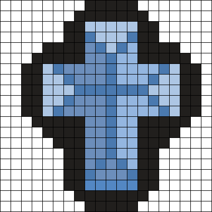 Holy Mantle TBOI Perler Bead Pattern | Bead Sprites | Misc Fuse Bead ...