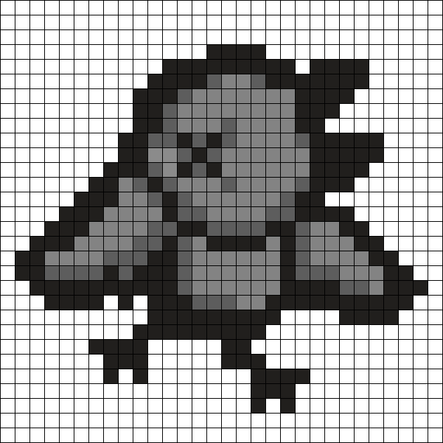 Dead Bird TBOI Perler Bead Pattern | Bead Sprites | Misc Fuse Bead Patterns