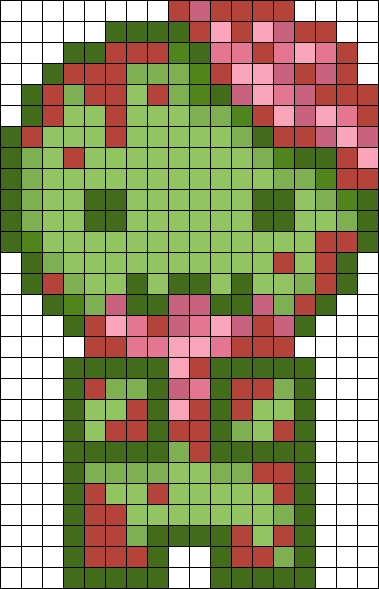 Chibi Zombie Eating Brainz :3 Perler Bead Pattern | Bead Sprites | Misc ...