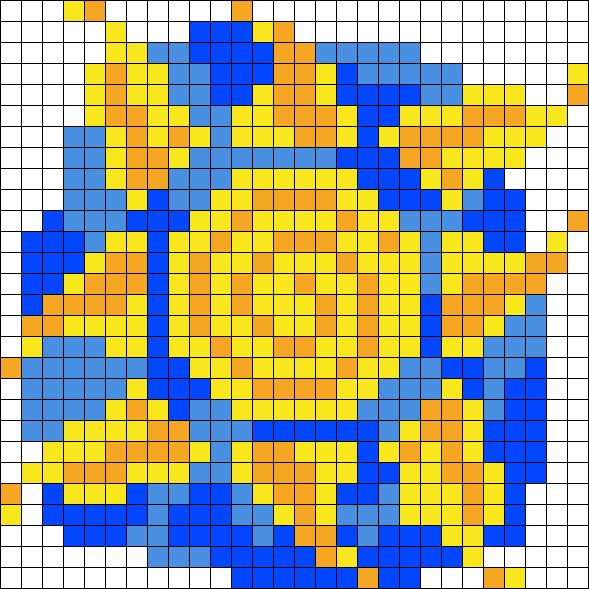 Sun Perler Perler Bead Pattern | Bead Sprites | Misc Fuse Bead Patterns