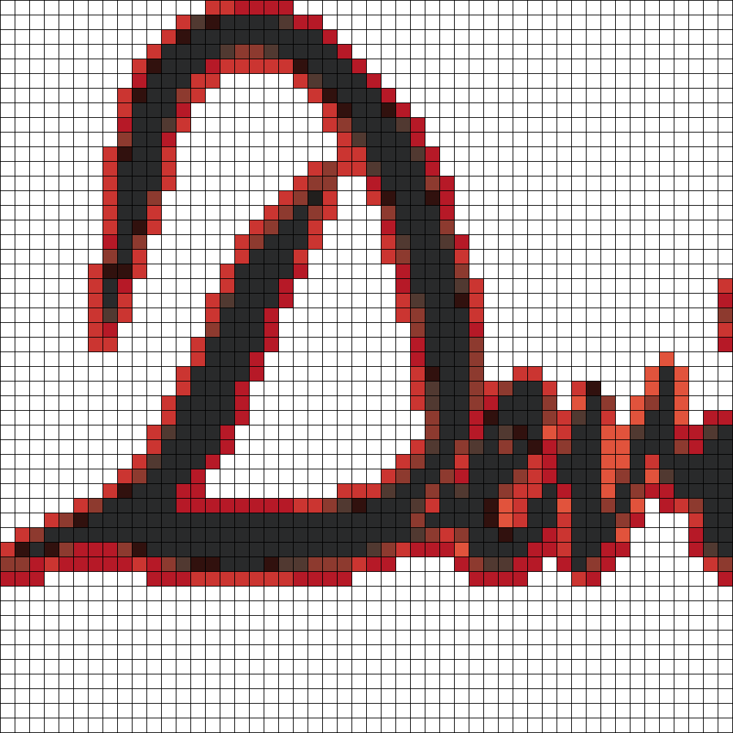 Devil May Cry 1/3 Perler Bead Pattern | Bead Sprites | Misc Fuse Bead ...