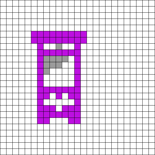 Mini Guillotine Perler Bead Pattern | Bead Sprites | Misc Fuse Bead ...