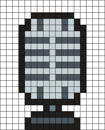 Radio Microphone Perler Bead Pattern | Bead Sprites | Misc Fuse Bead ...
