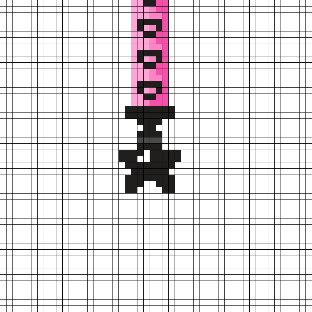 Hello Kitty Magical Girl Wand Pt 2 Perler Bead Pattern | Bead Sprites ...