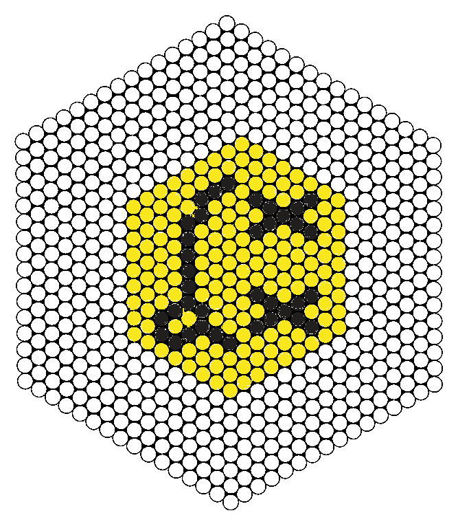 Nirvana Smiley Perler Bead Pattern | Bead Sprites | Misc Fuse Bead Patterns