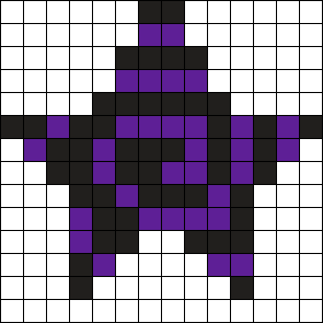 Star Spiral Charm Perler Bead Pattern | Bead Sprites | Misc Fuse Bead ...