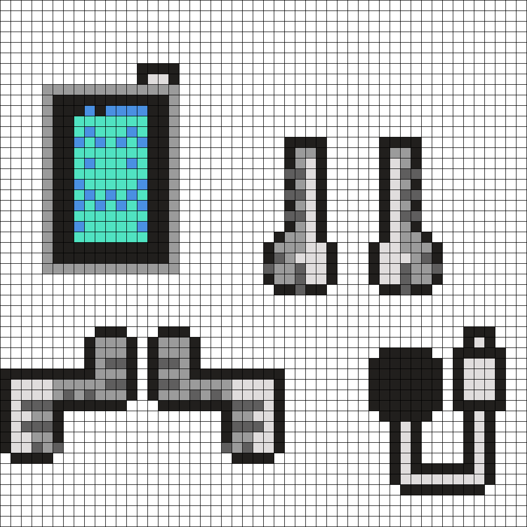 Meow-phone! Perler Doll Perler Bead Pattern | Bead Sprites | Misc Fuse ...