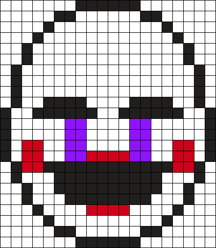 The Puppet Fnaf Perler Bead Pattern | Bead Sprites | Misc Fuse Bead ...