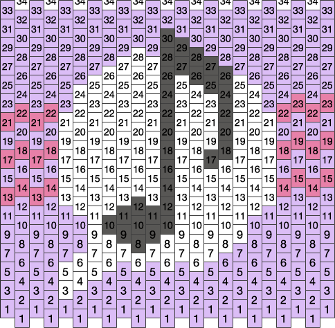 UTAU Logo Pony Bead Patterns | Misc Kandi Patterns for Kandi Cuffs