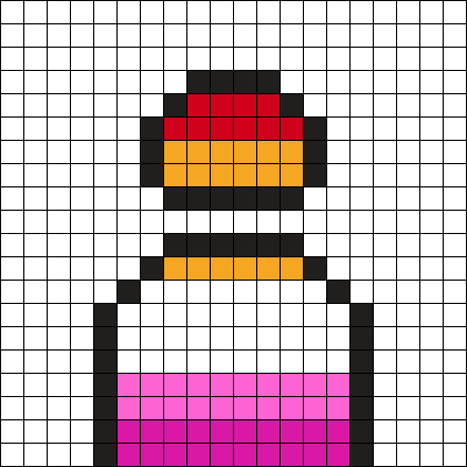 Lesbian Profile Stickman!! Perler Bead Pattern | Bead Sprites | Misc ...