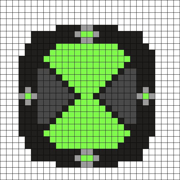 Ben 10 Omnitrix Logo Perler Bead Pattern | Bead Sprites | Misc Fuse ...