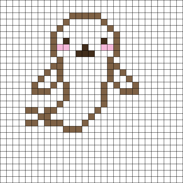 Seal Perler Bead Pattern | Bead Sprites | Misc Fuse Bead Patterns