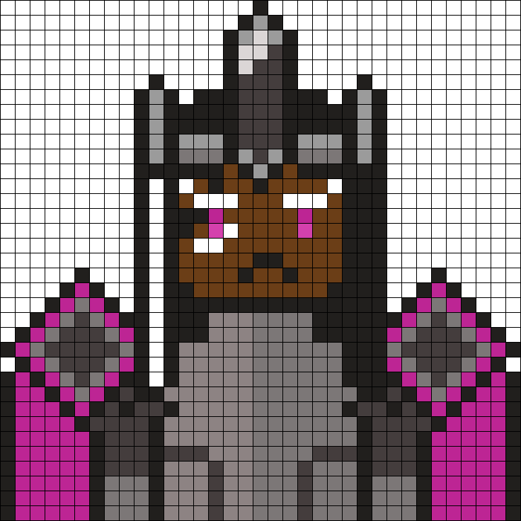 Dark Cacao Perler Bead Pattern | Bead Sprites | Misc Fuse Bead Patterns