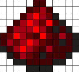Redstone Dust Perler Bead Pattern | Bead Sprites | Misc Fuse Bead Patterns