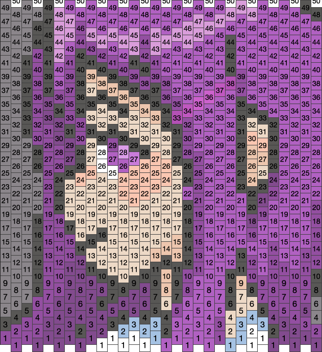Yuri DDLC Pony Bead Patterns | Misc Kandi Patterns for Kandi Cuffs