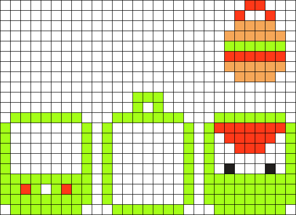 Femtanyl Token Dinner Tamagotchi Perler Bead Pattern | Bead Sprites ...