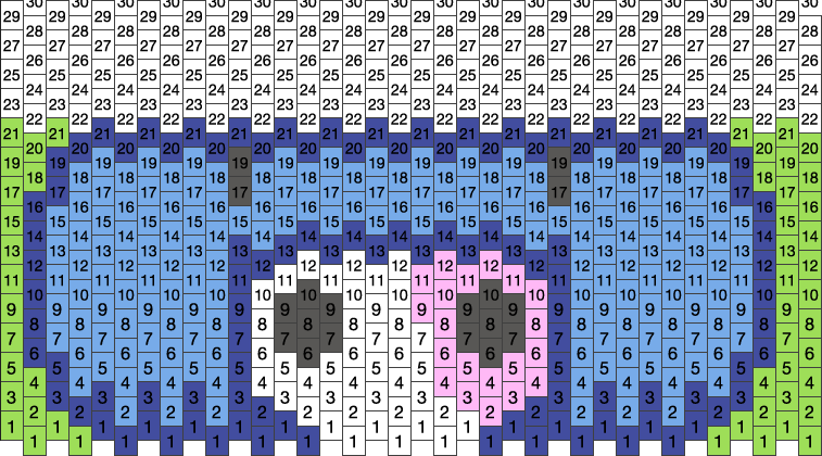 Sally Face Cuff Pony Bead Patterns | Misc Kandi Patterns for Kandi Cuffs