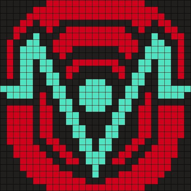 VoxTech Logo (perler Square) Perler Bead Pattern | Bead Sprites | Misc ...