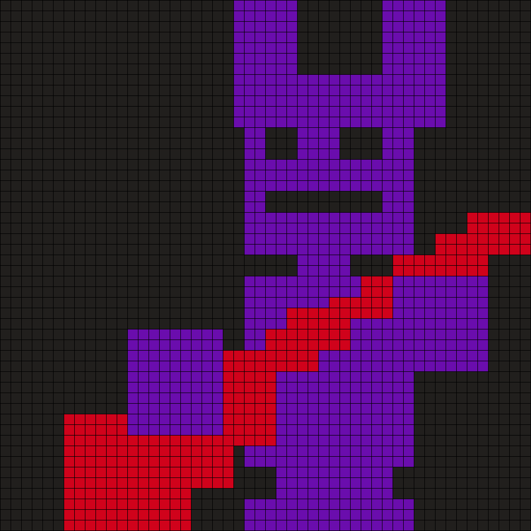 8 Bit Bonnie (FNaF 2 SAVE THEM Mini Game) Perler Bead Pattern | Bead ...