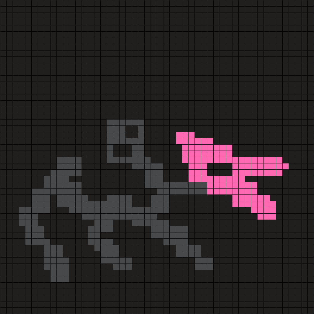 8 Bit Mangle (FNaF 2 SAVE THEM Mini Game) Perler Bead Pattern | Bead ...