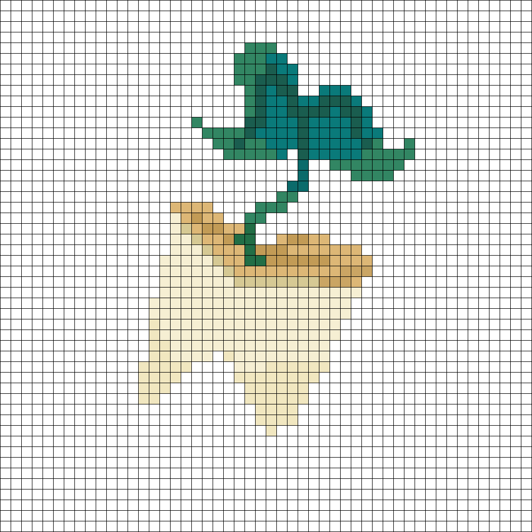 Tooth Lily Seed Smile For Me Flower Boris Habit Perler Bead Pattern ...