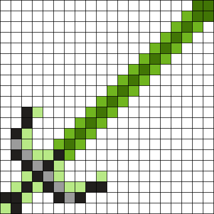 Venomshank (1x's Sword(s) Forsaken) Perler Bead Pattern | Bead Sprites ...