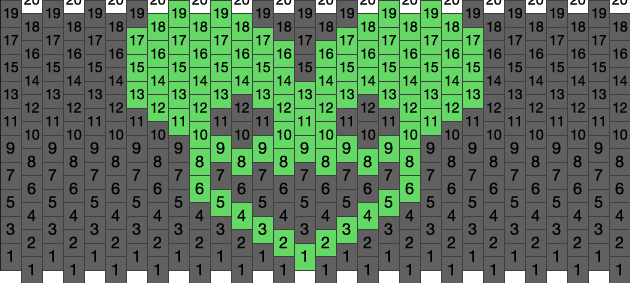 Deadmau5 Number 2 Pony Bead Patterns | Misc Kandi Patterns for Kandi Cuffs