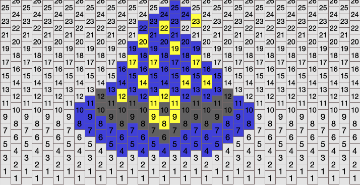 Wizard Hat Pony Bead Patterns | Misc Kandi Patterns for Kandi Cuffs