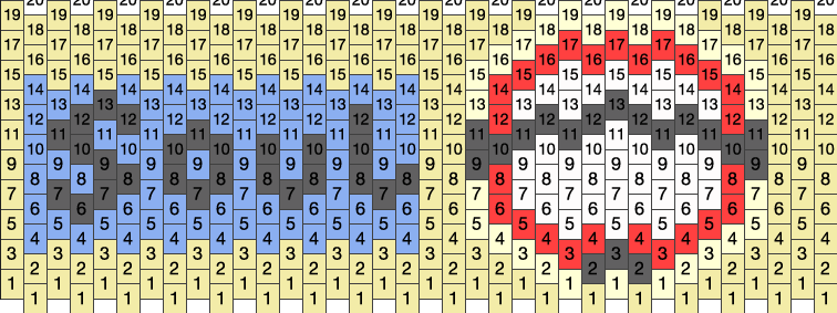 Soul Eater Evans Headband Cuff Pony Bead Patterns | Misc Kandi Patterns ...