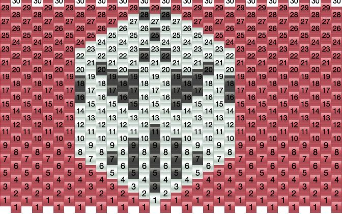 Angerfist Mask Pony Bead Patterns | Misc Kandi Patterns for Kandi Cuffs